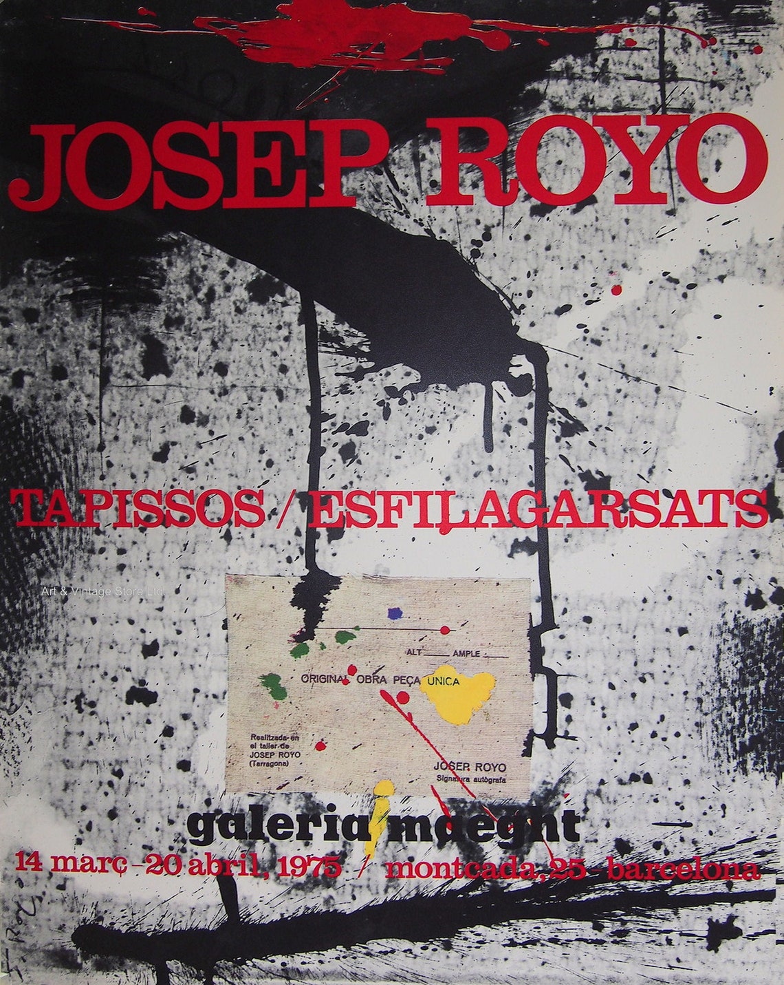 Josep Royo- Original Artist Poster 1975 - Etsy