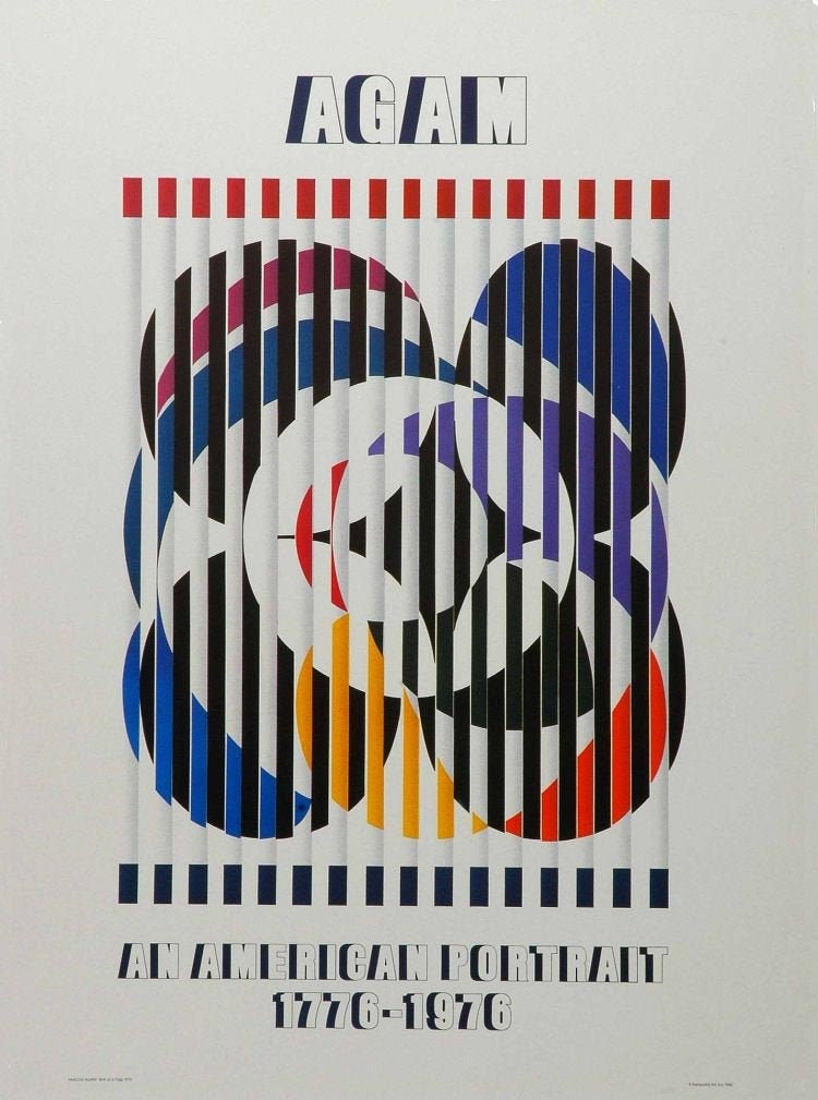 Yaakov Agam Original Artist Poster 1976 - Etsy