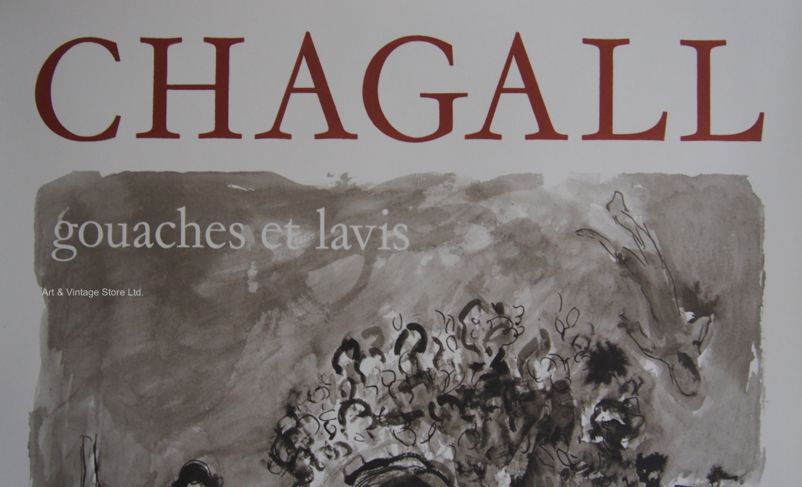 Marc Chagall - Original Artist Poster 1977 - Etsy