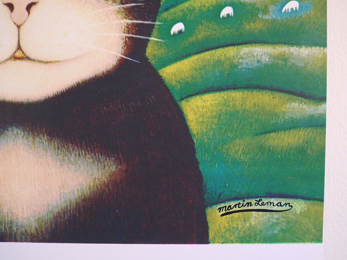 Martin Leman Vintage Art Print 1980's - Etsy