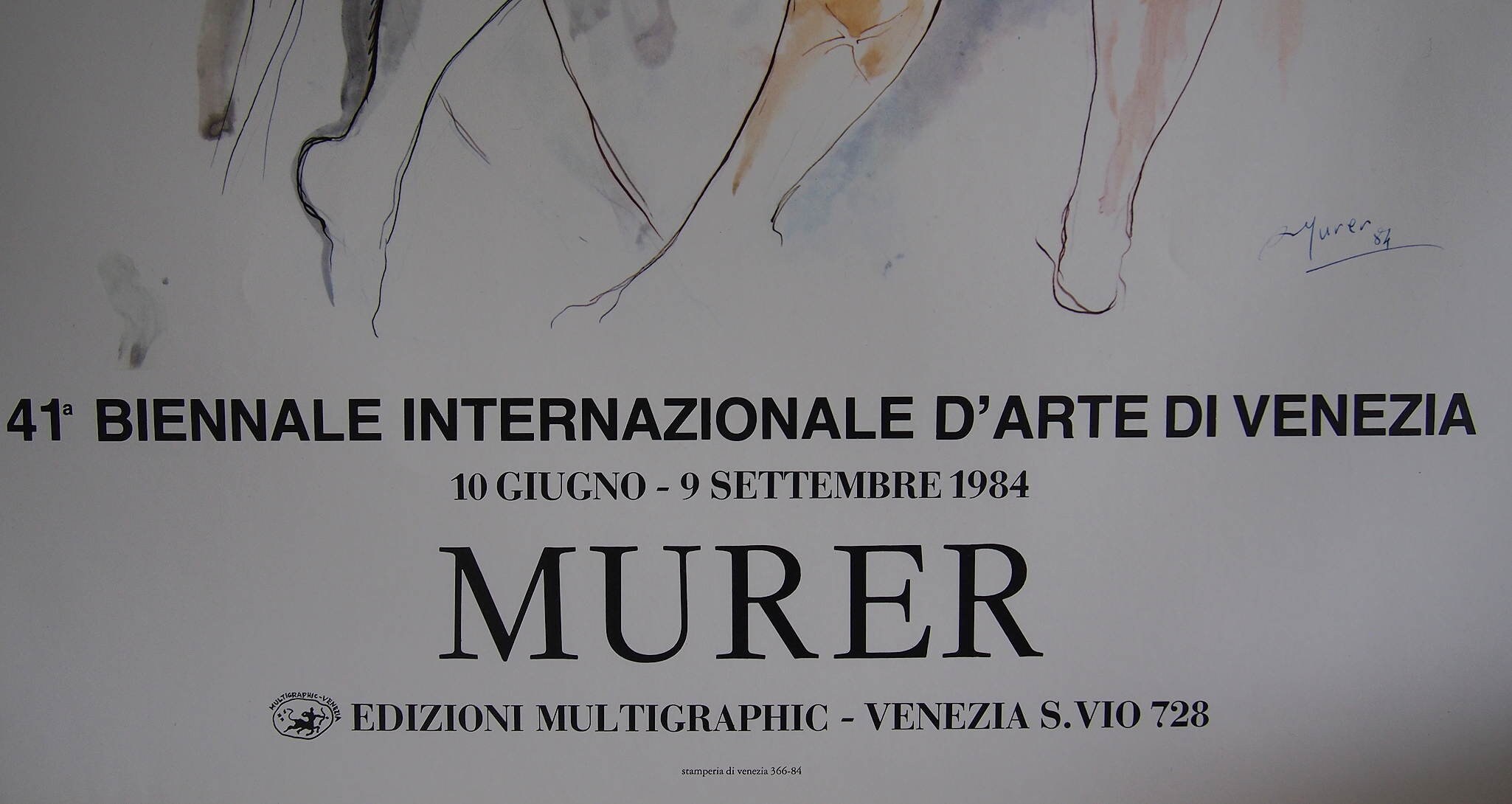 Murer - Original Venice Poster 1984 - Etsy
