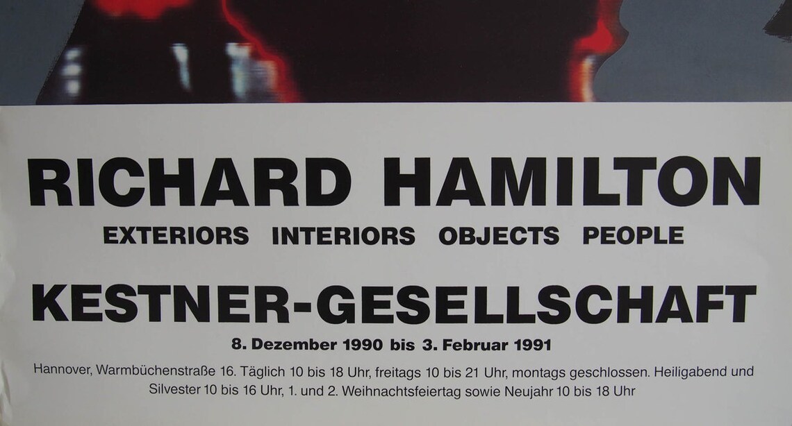 Richard Hamilton Original Artist Poster 1991 - Etsy