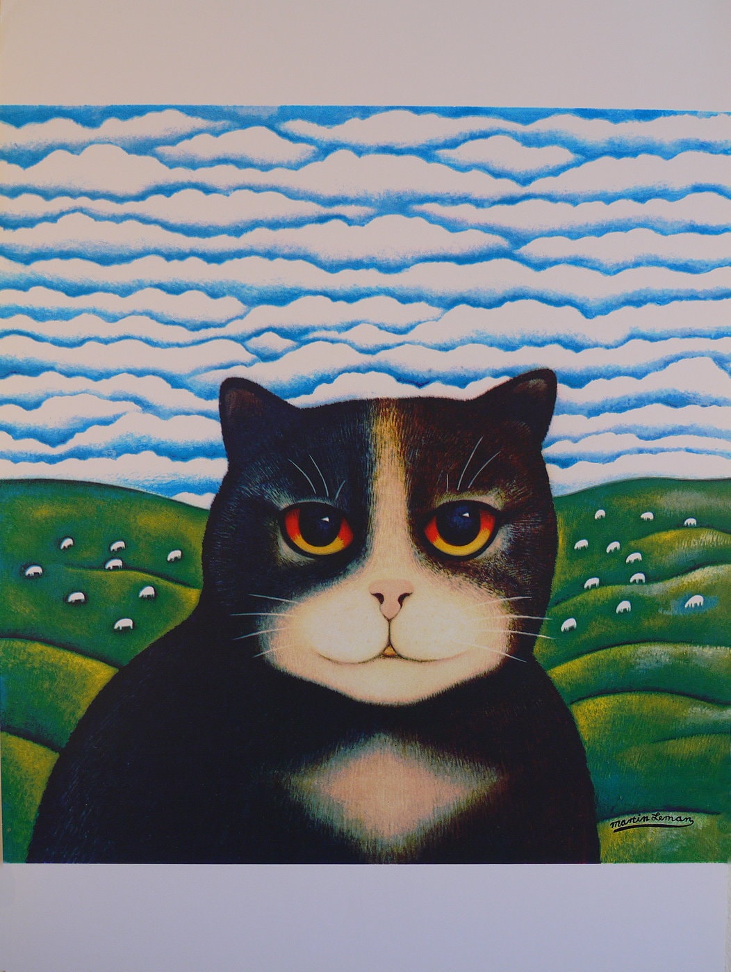 Martin Leman Vintage Art Print 1980's - Etsy