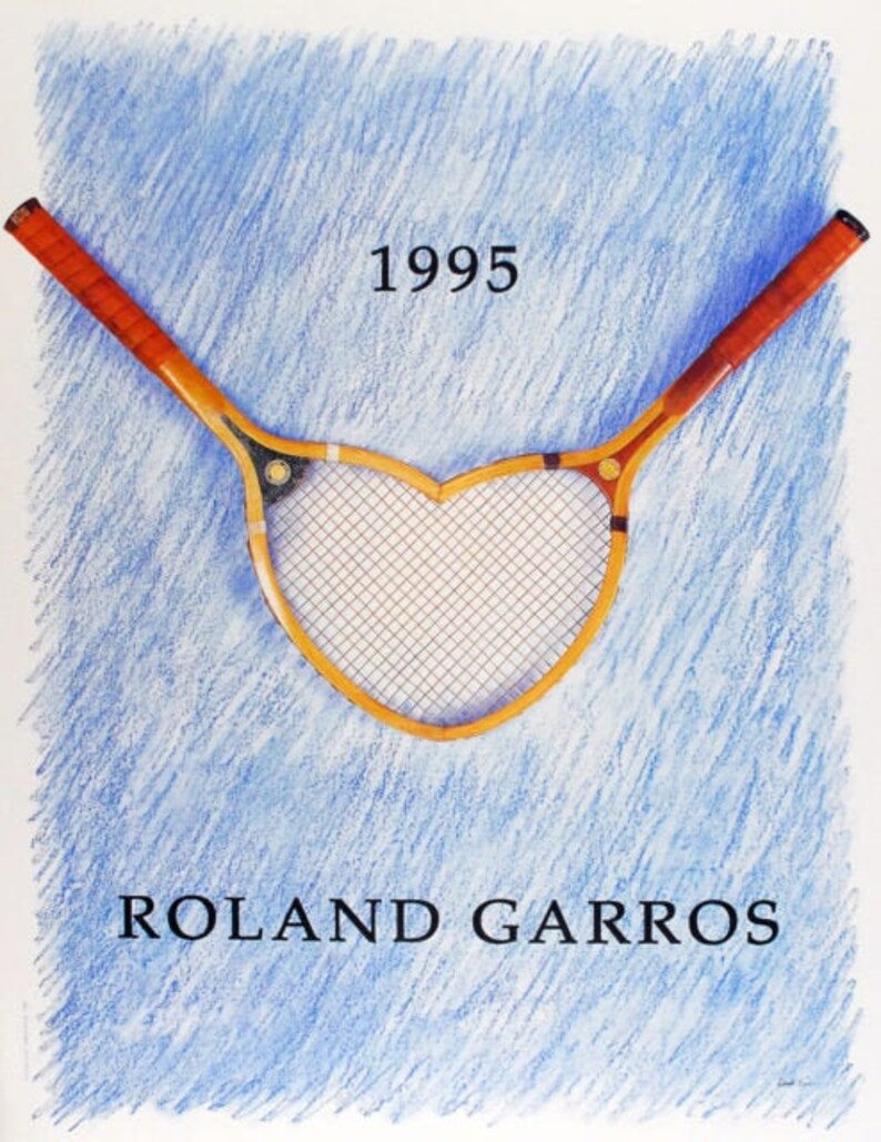 Roland Garros – Original Artist Poster 1995 - Etsy