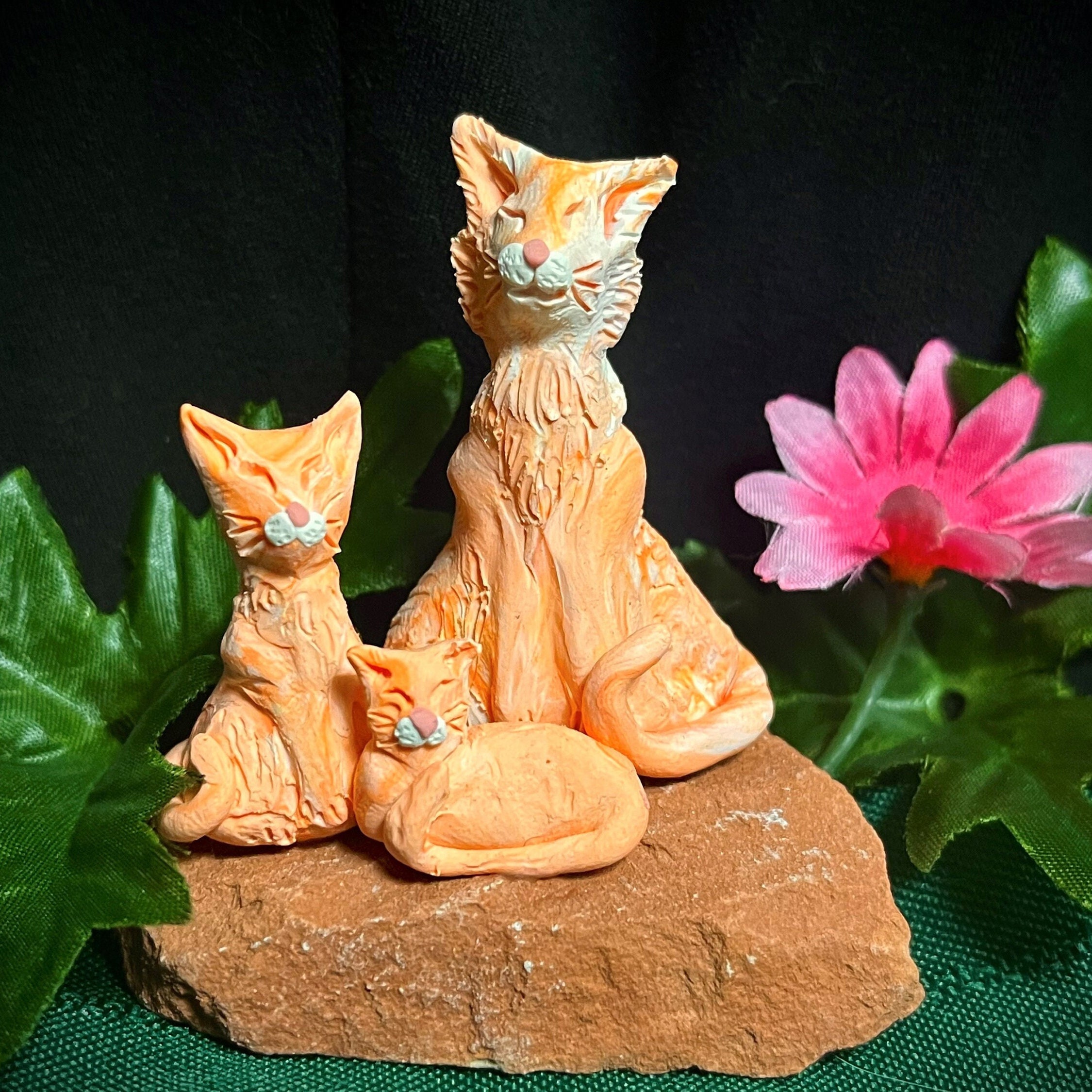 Orange Tabby Cat Trio - Etsy