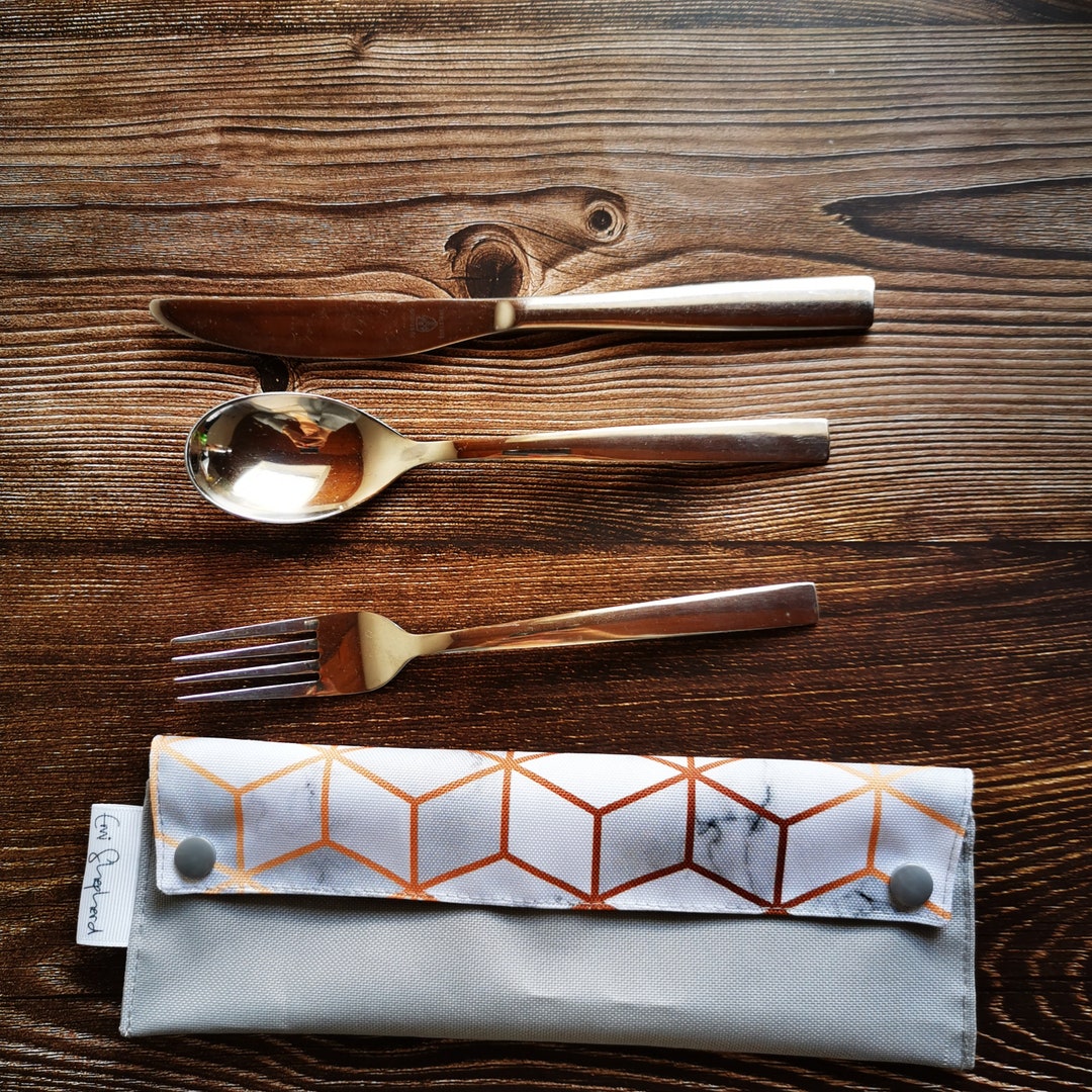 Eco-friendly Cutlery Case Travel Utensil Pencil Pouch Women's Cosmetic ...