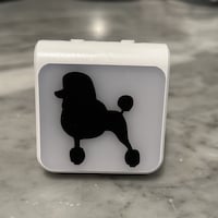 Poodle Dog Wooden Solar Light With Changing Light - Etsy