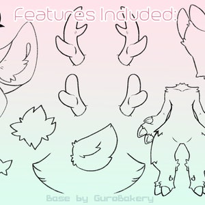 Deer Furry Reference Base - .psd .clip & .png Included - Etsy