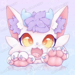 Chibi Beans YCH Digital Furry Art Kawaii Kemono Inspired Cute ...