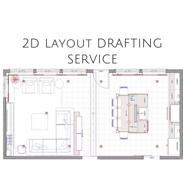 Custom Detailed 2D Floor Plan Virtual Interior Design - Etsy Canada