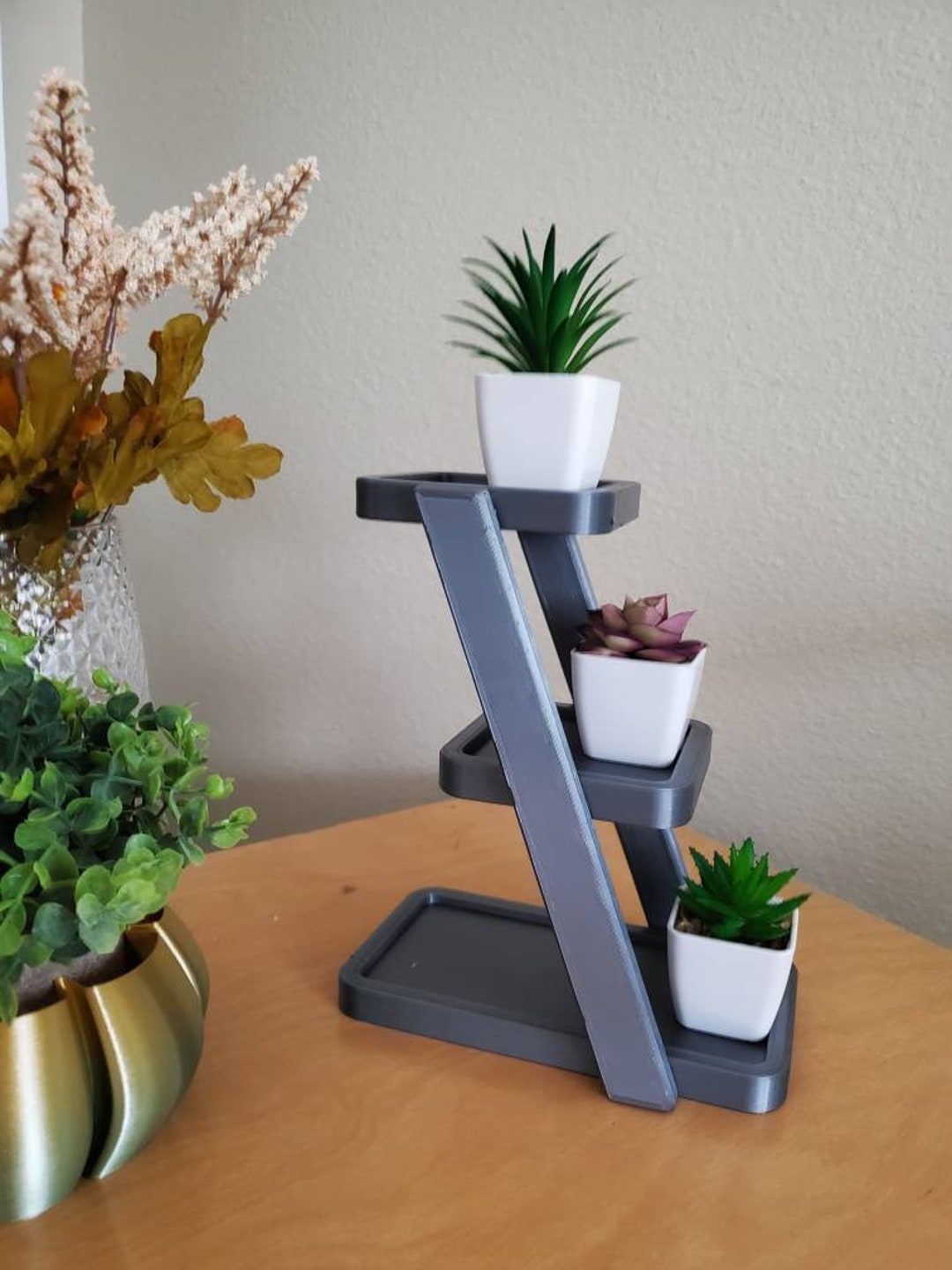 Mini Succulent Stand Small Plant Stand 3-tier Shelf - Etsy