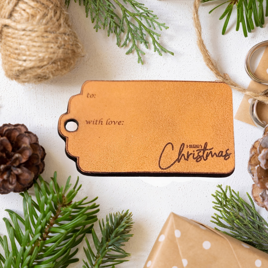 Custom Leather Gift Tags Personalized Leather Gift Tags - Etsy