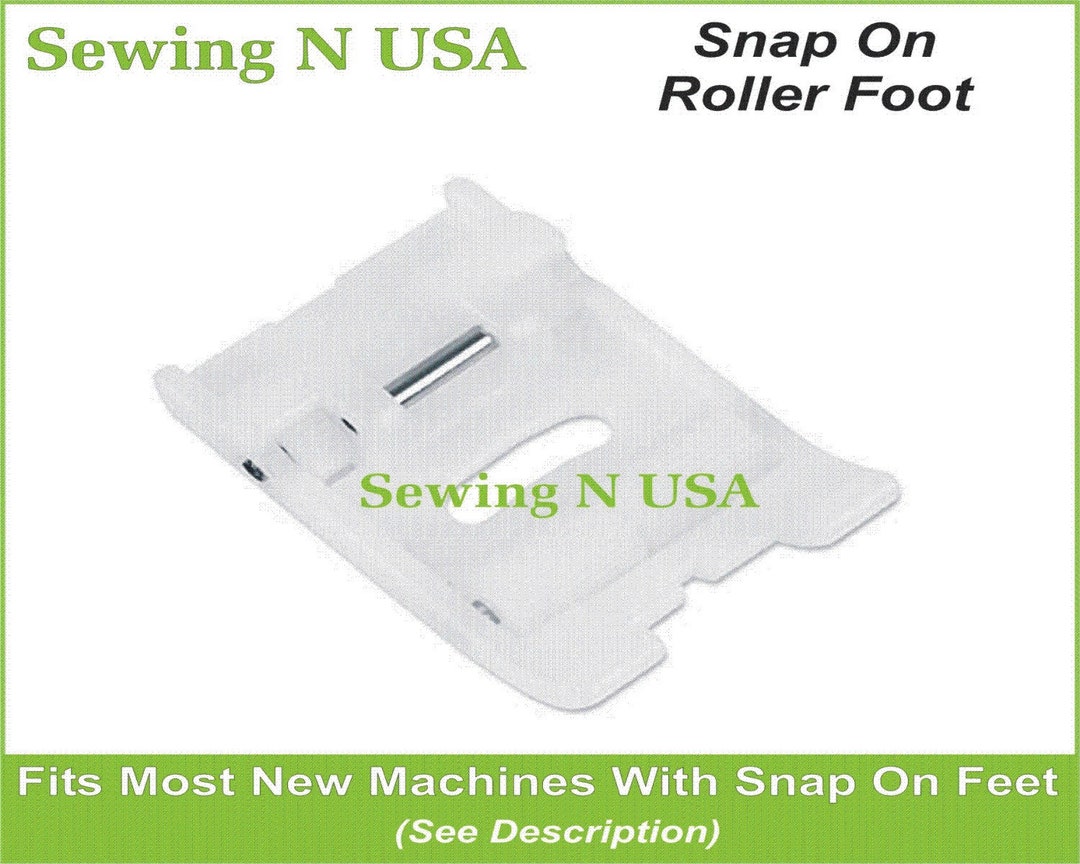 Sewing Machine Roller Foot 60415 for Sewing Leathers & Vinyl Fits ...