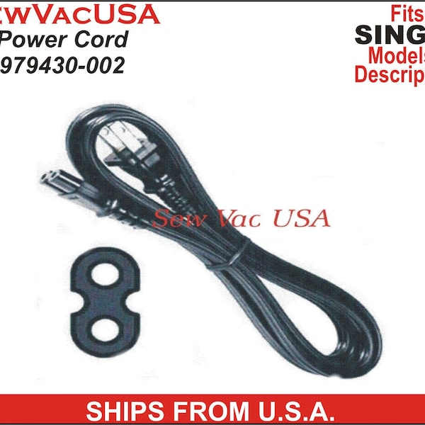 Singer Sewing Machine Power Cord - Etsy
