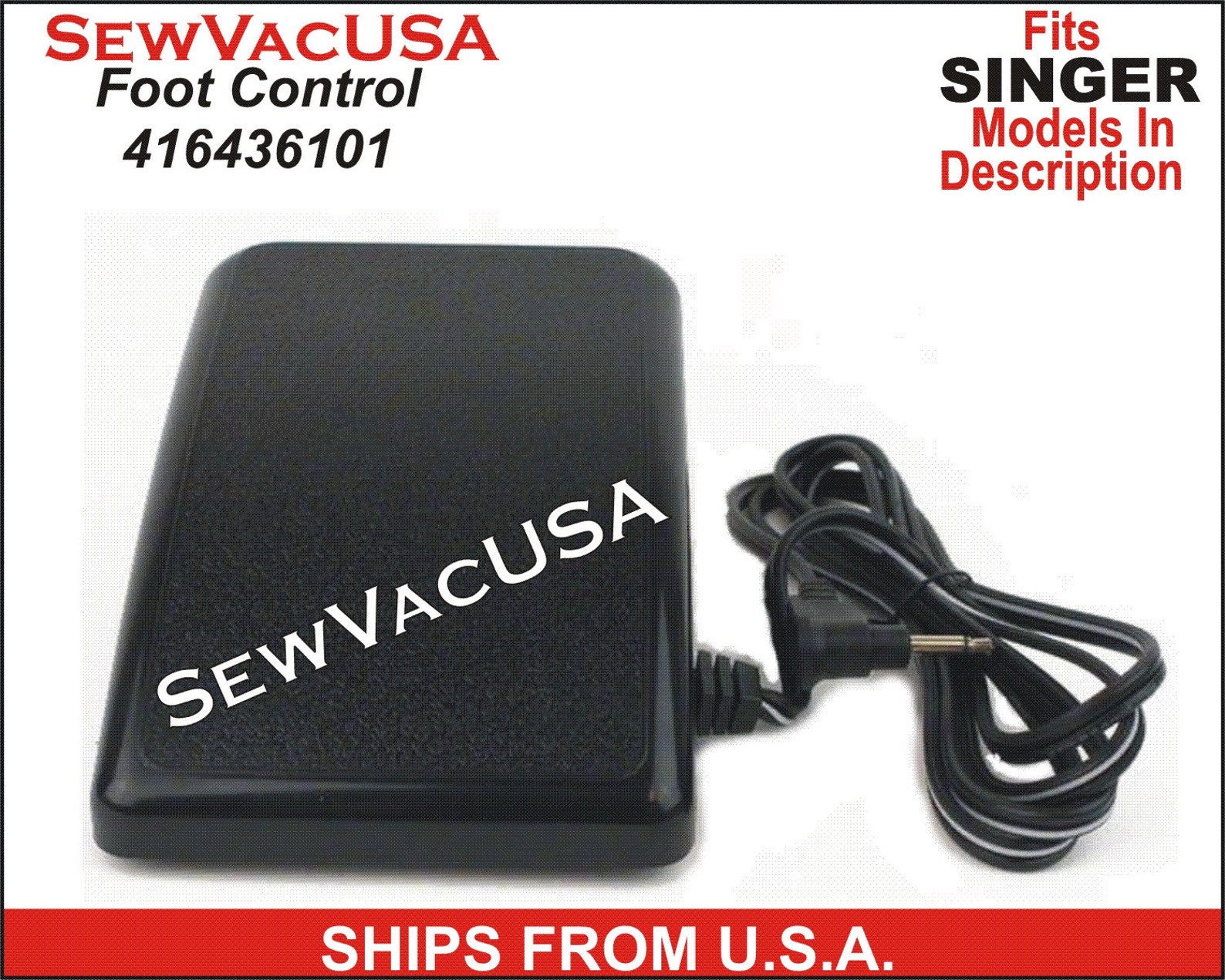 Singer Compatible Foot Control 416436101 Fits Most New SINGER ...