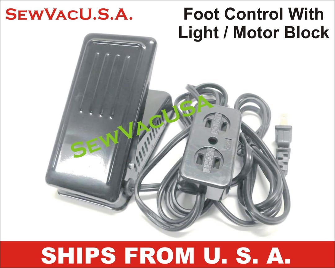 Sewing Machine Foot Control With Light / Motor Block Fits Sewing ...
