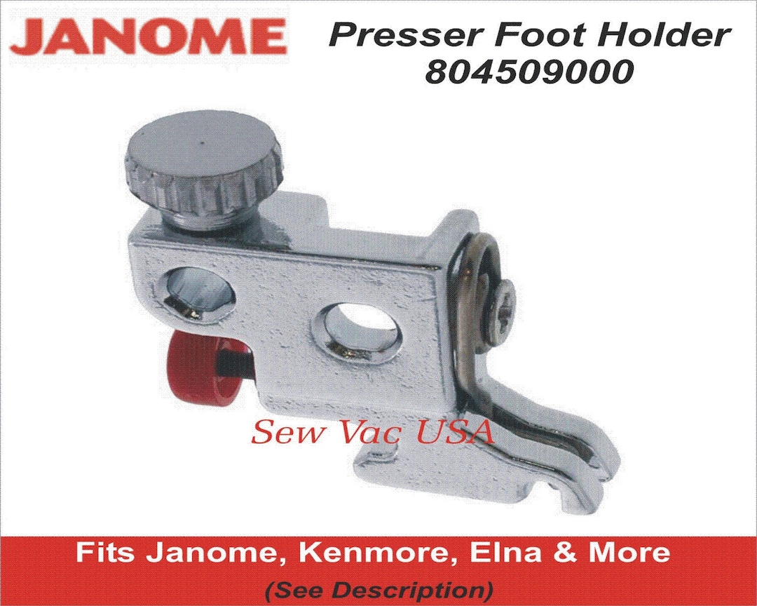 Janome Presser Foot Holder 804509000 Fits Janome Models in Description ...