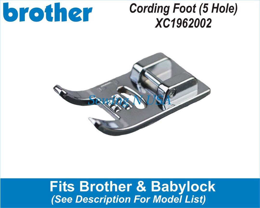 Brother 5 Hole Cording Foot XC1962002 Fits Brother, Babylock & More See ...