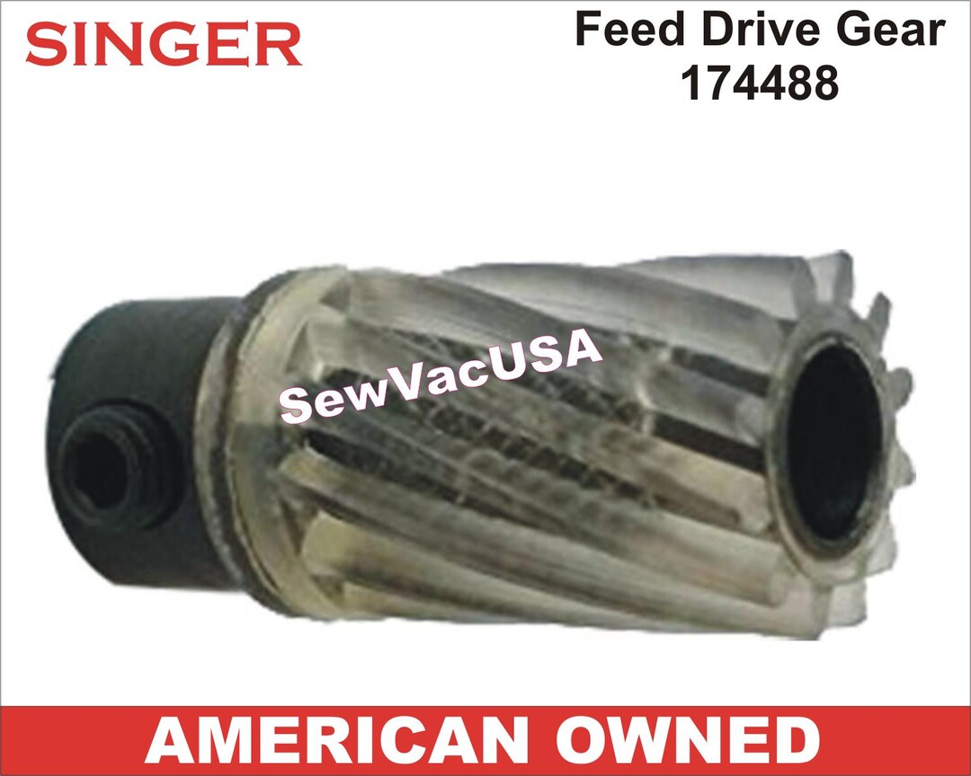 SINGER Feed Drive Gear 174488 Fits SINGER 900, 2000, 500, 6100, 6200 ...