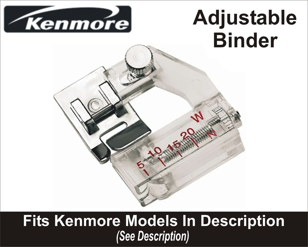 KENMORE Adjustable Binder Foot Fits All Models With Snap on Shank See ...