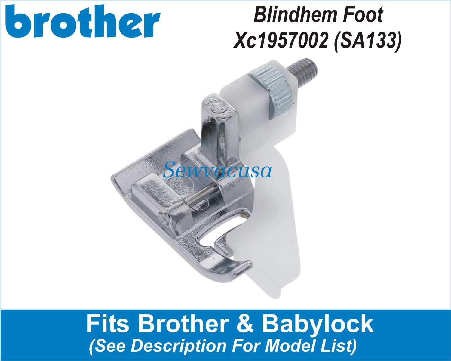 Brother Blind Hem Foot SA133 Fits Models in Description - Etsy