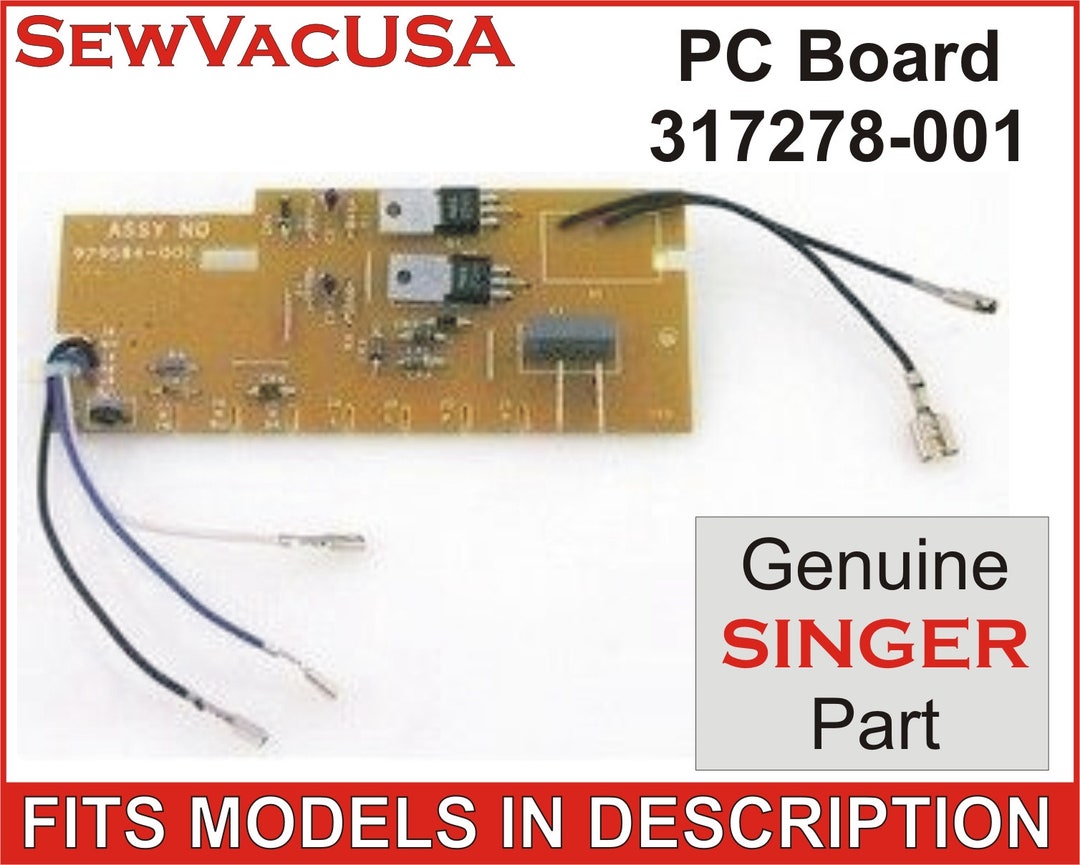 Genuine Singer PC Control Board 317278-001 Fits Singer Models 9124 ...