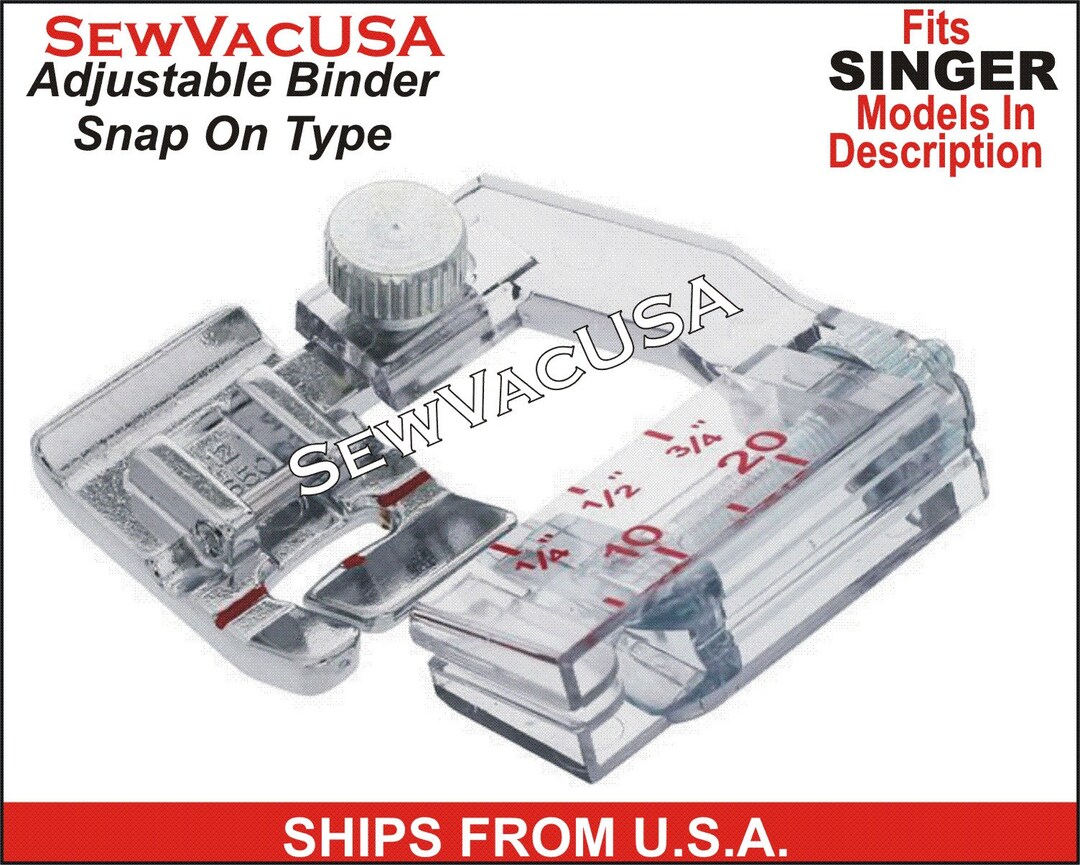 Singer Compatible Bias Tape Binding Foot 6290 Fits All Machines With ...