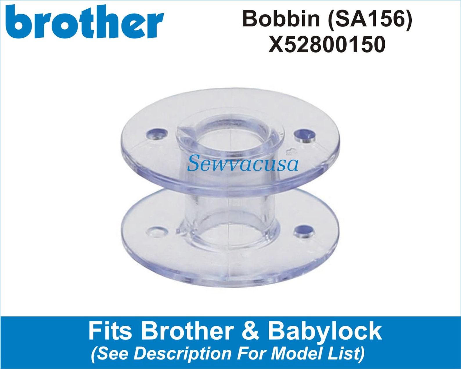 Genuine BROTHER Project Runway Bobbin X52800150 (SA156) Fits Models in ...
