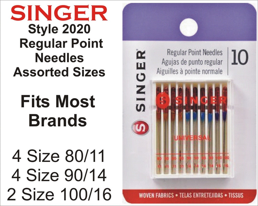 Genuine Singer Needles Style 2020 for Heavy Duty Models Assorted Sizes ...