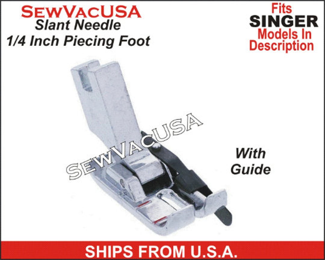 Slant Needle 1/4 Inch Foot With Guide Singer Part Number 60612 Fits All ...