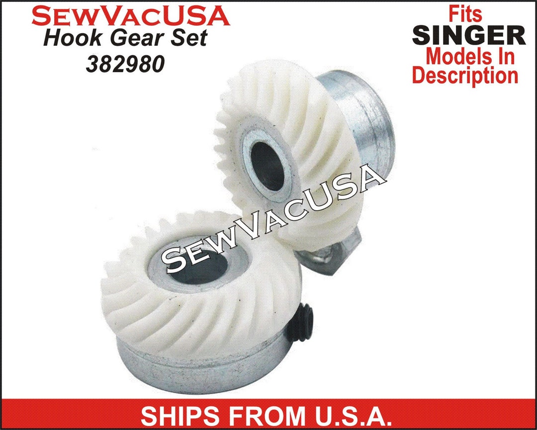 Singer (new Style) Compatible Hook Gear Set 382980 Fits Singer Machines ...