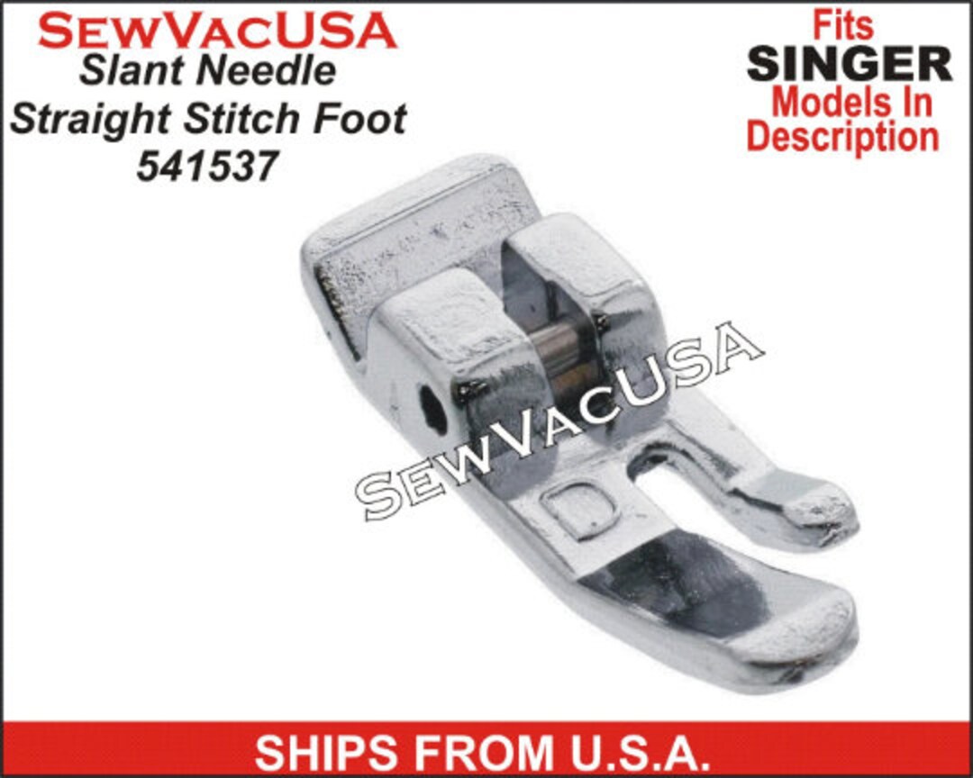 Slant Needle Compatible Straight Stitch Foot Singer Part Number 541537 ...