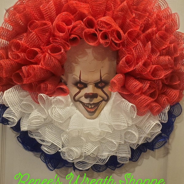 Scary Clown Wreaths - Etsy