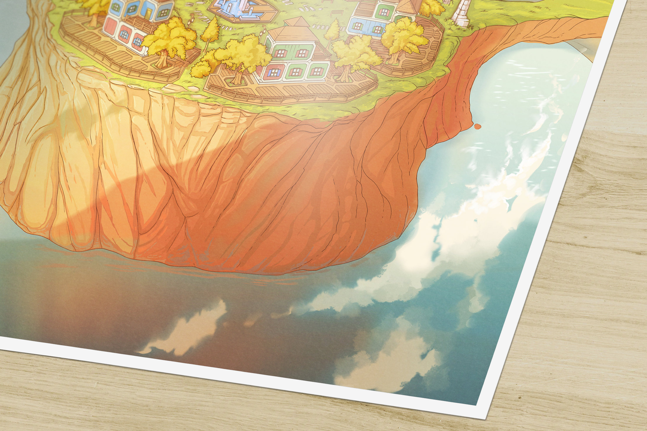 AKKALA REGION Artwork Print the Legend of Zelda Breath of - Etsy