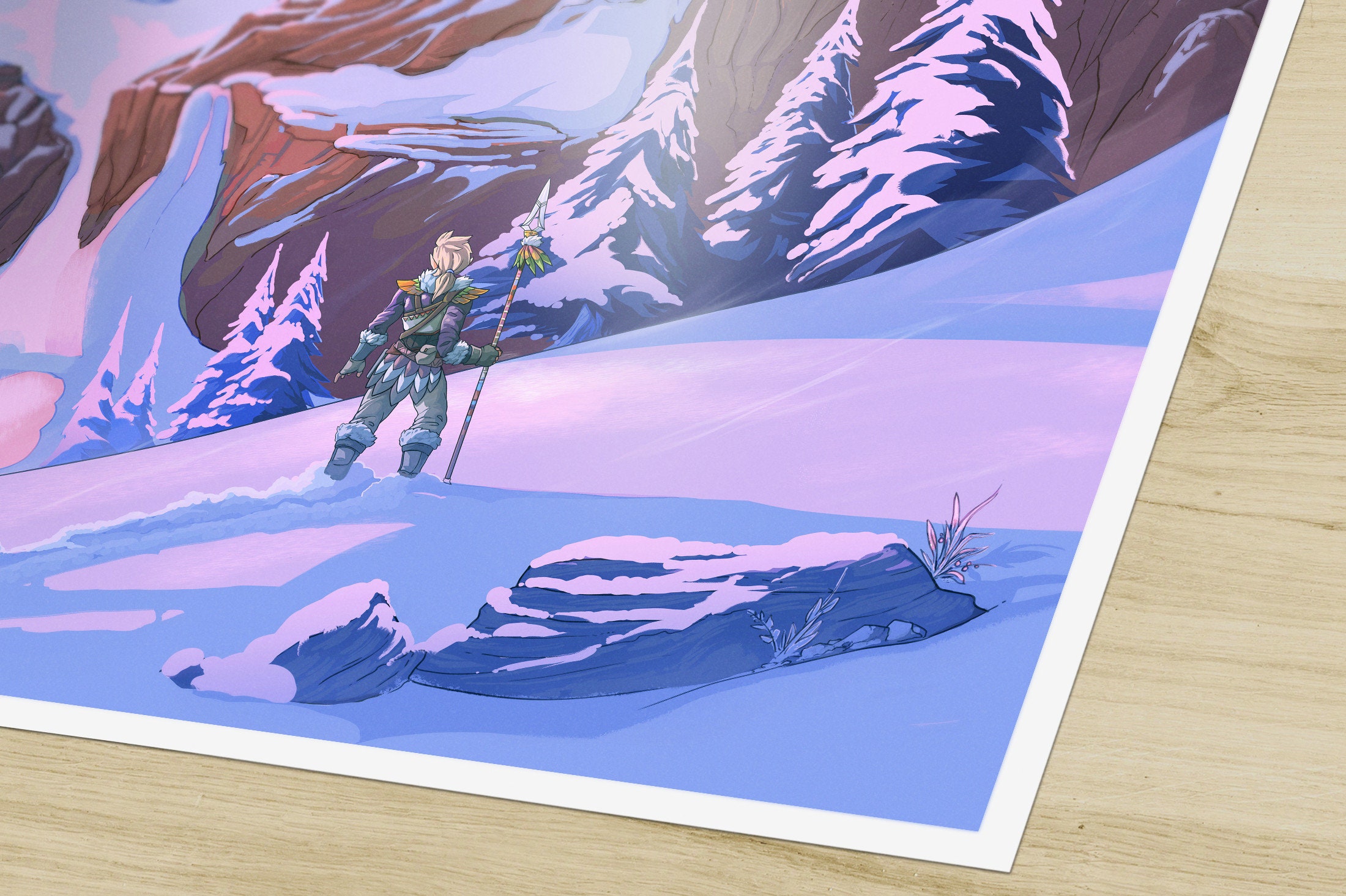 HEBRA PEAK Artwork Print the Legend of Zelda Breath of the - Etsy