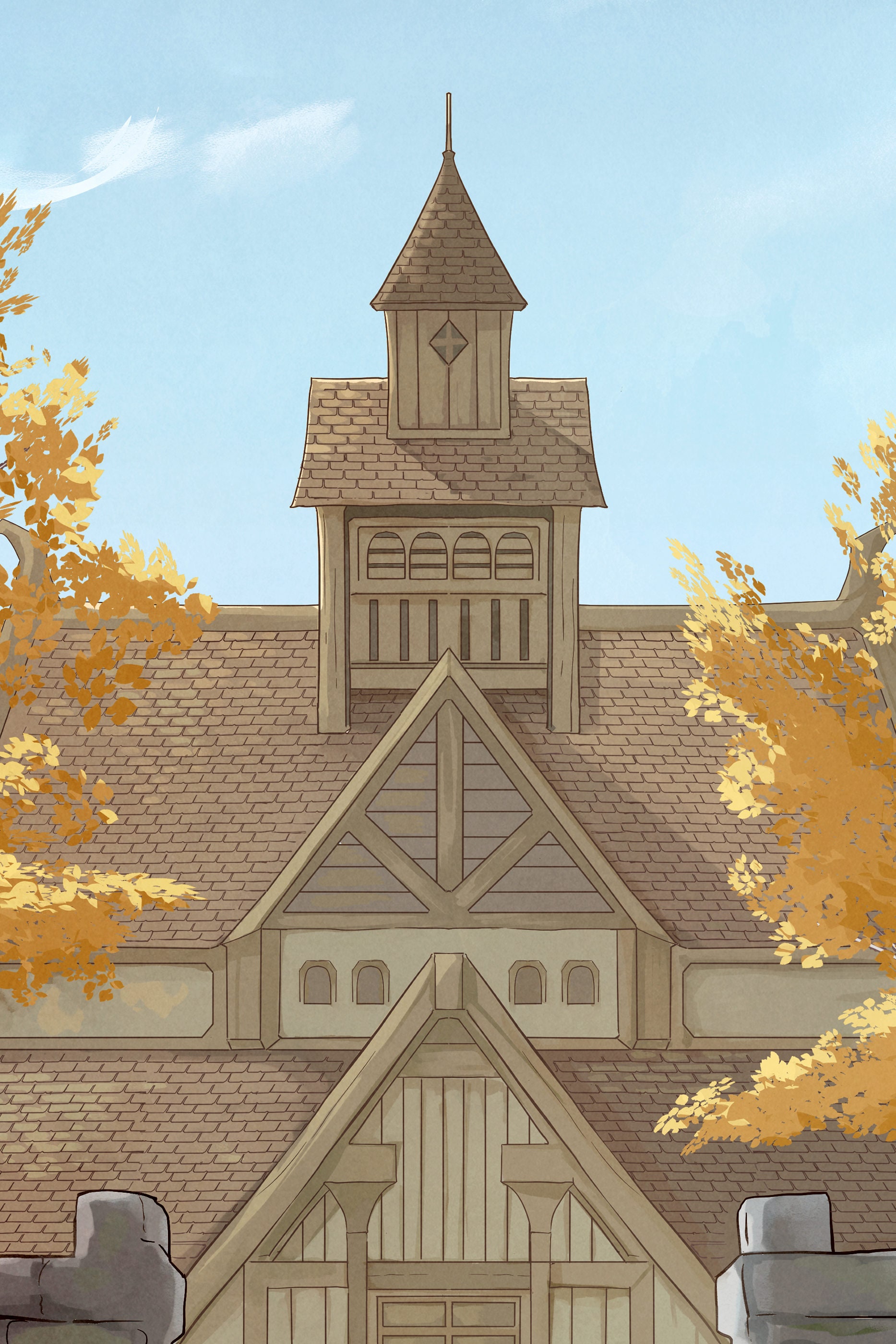 RIFTEN SKYRIM Original Fanart Gaming Fan Art Gamer Gift | Etsy