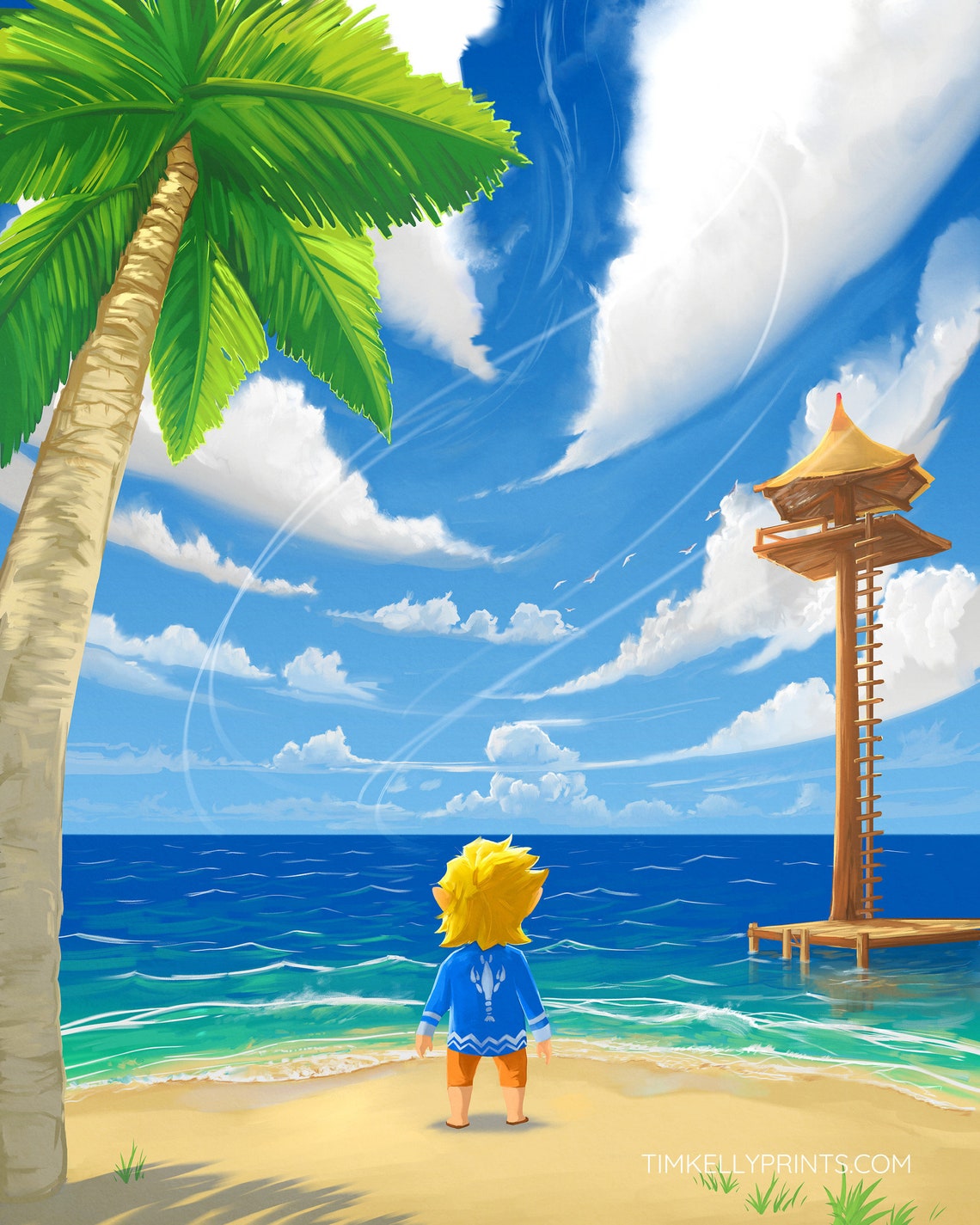 WIND WAKER Artwork Print the Legend of Zelda Wind Waker - Etsy