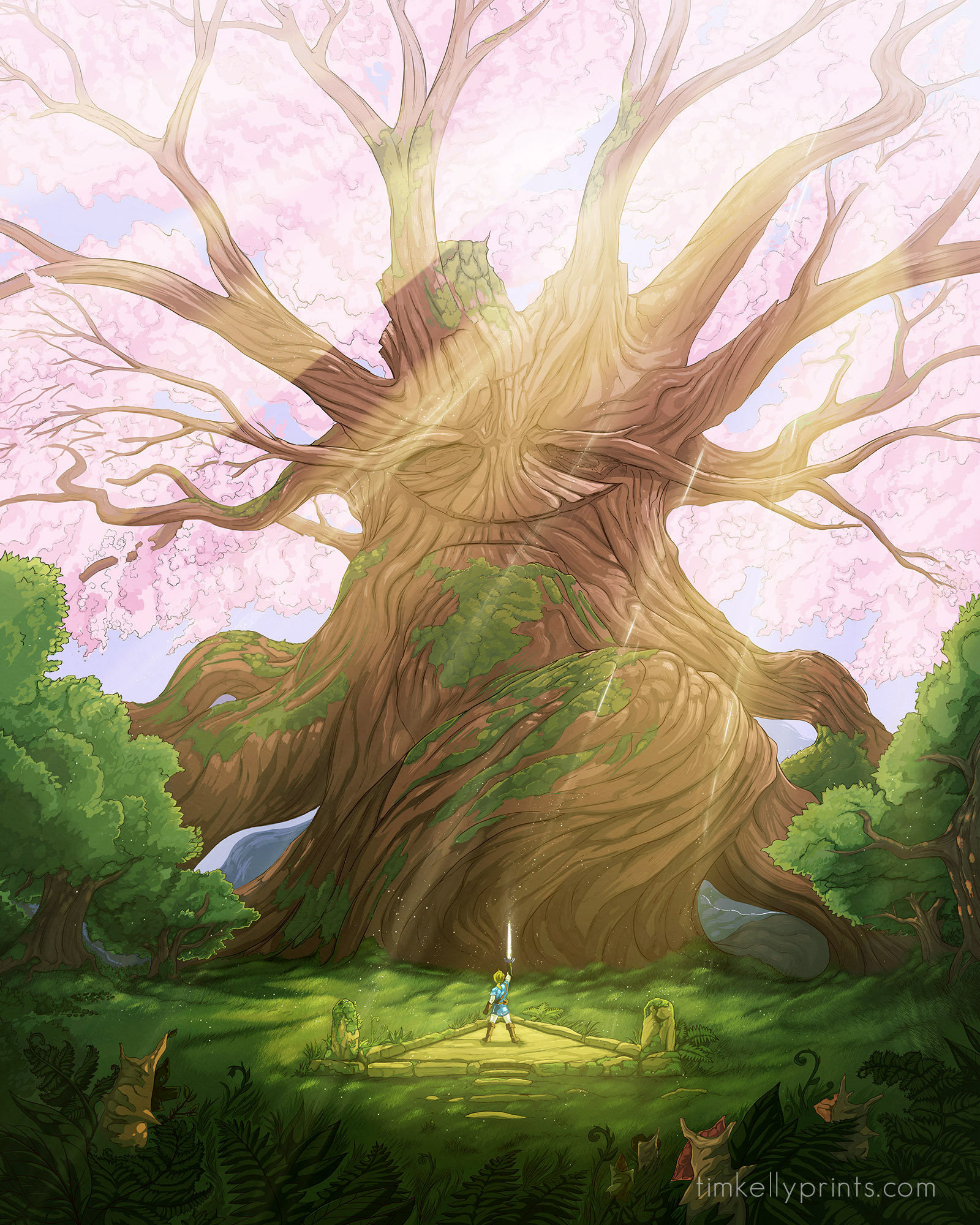 KOROK FOREST Artwork Print the Legend of Zelda Breath of the - Etsy