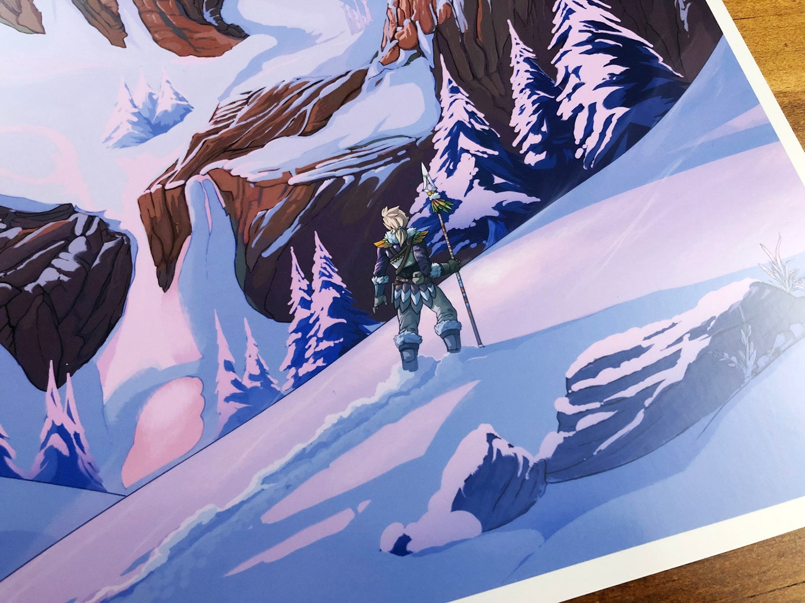 HEBRA PEAK Artwork Print The Legend of Zelda Breath of the | Etsy