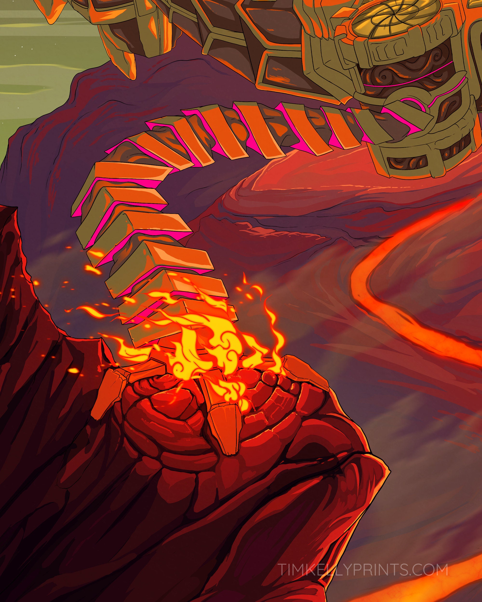 DEATH MOUNTAIN Artwork Print the Legend of Zelda Breath of - Etsy