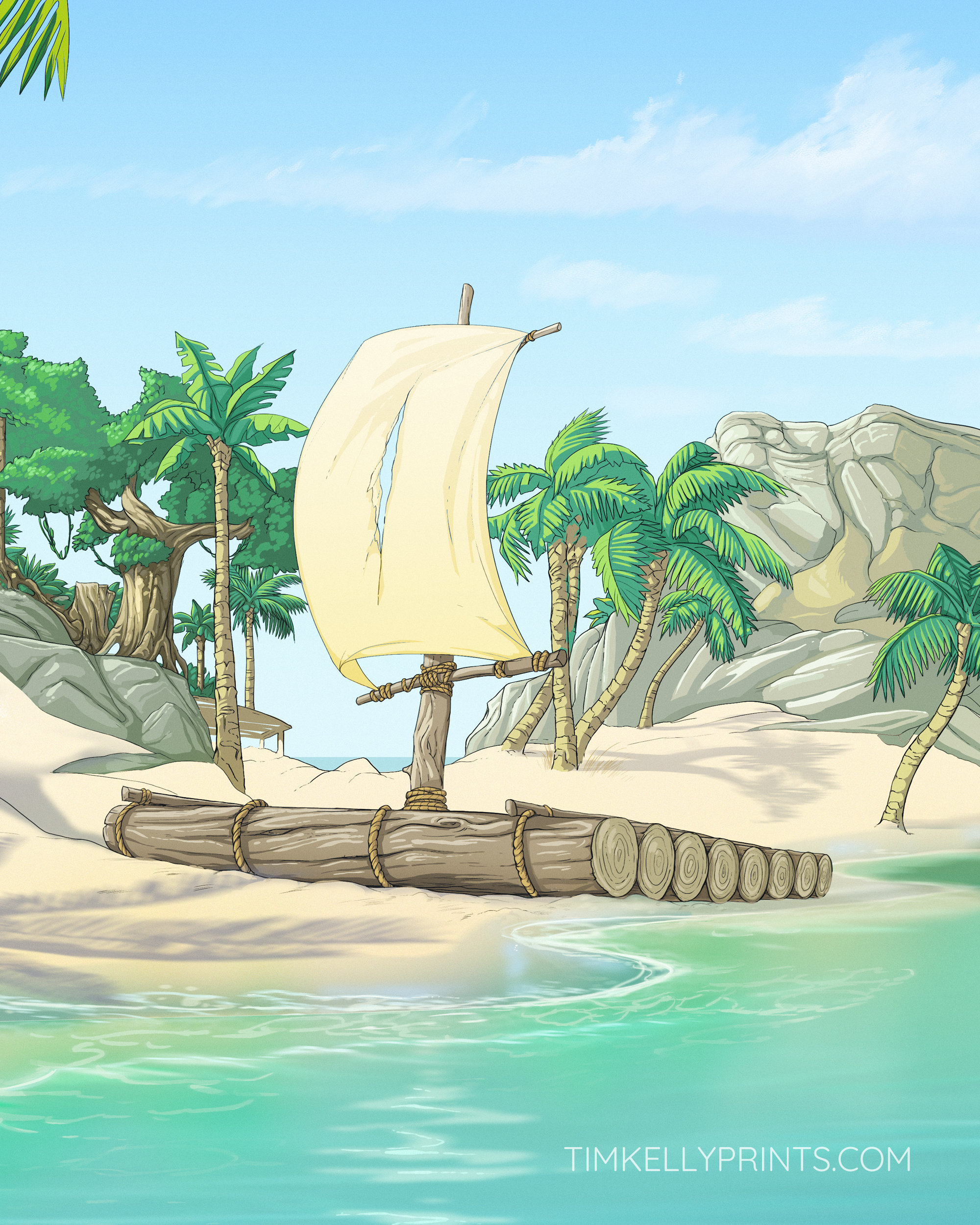 EVENTIDE ISLAND Artwork Print the Legend of Zelda Breath of - Etsy