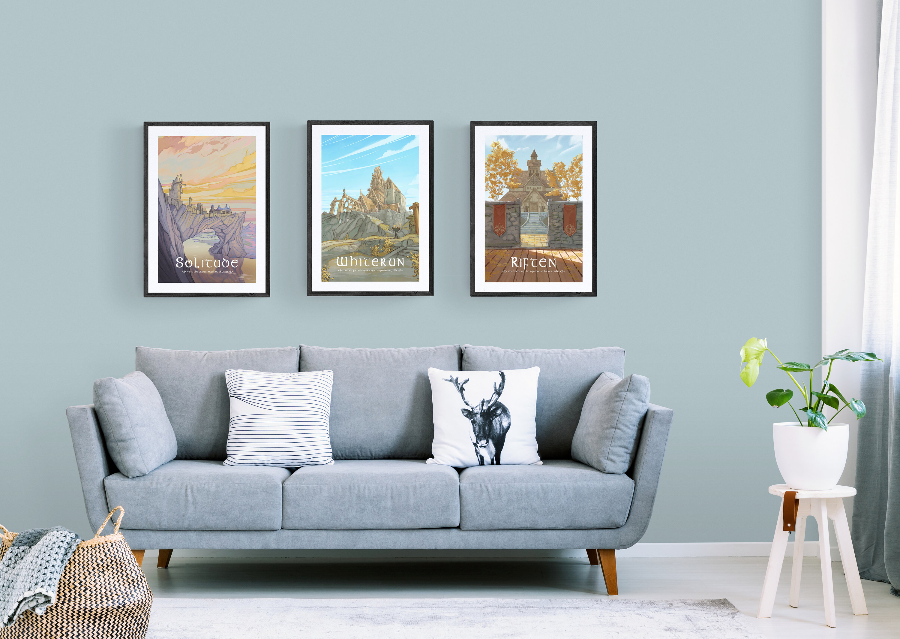 MARKARTH SKYRIM Original Fanart Gaming Fan Art Gamer Gift - Etsy