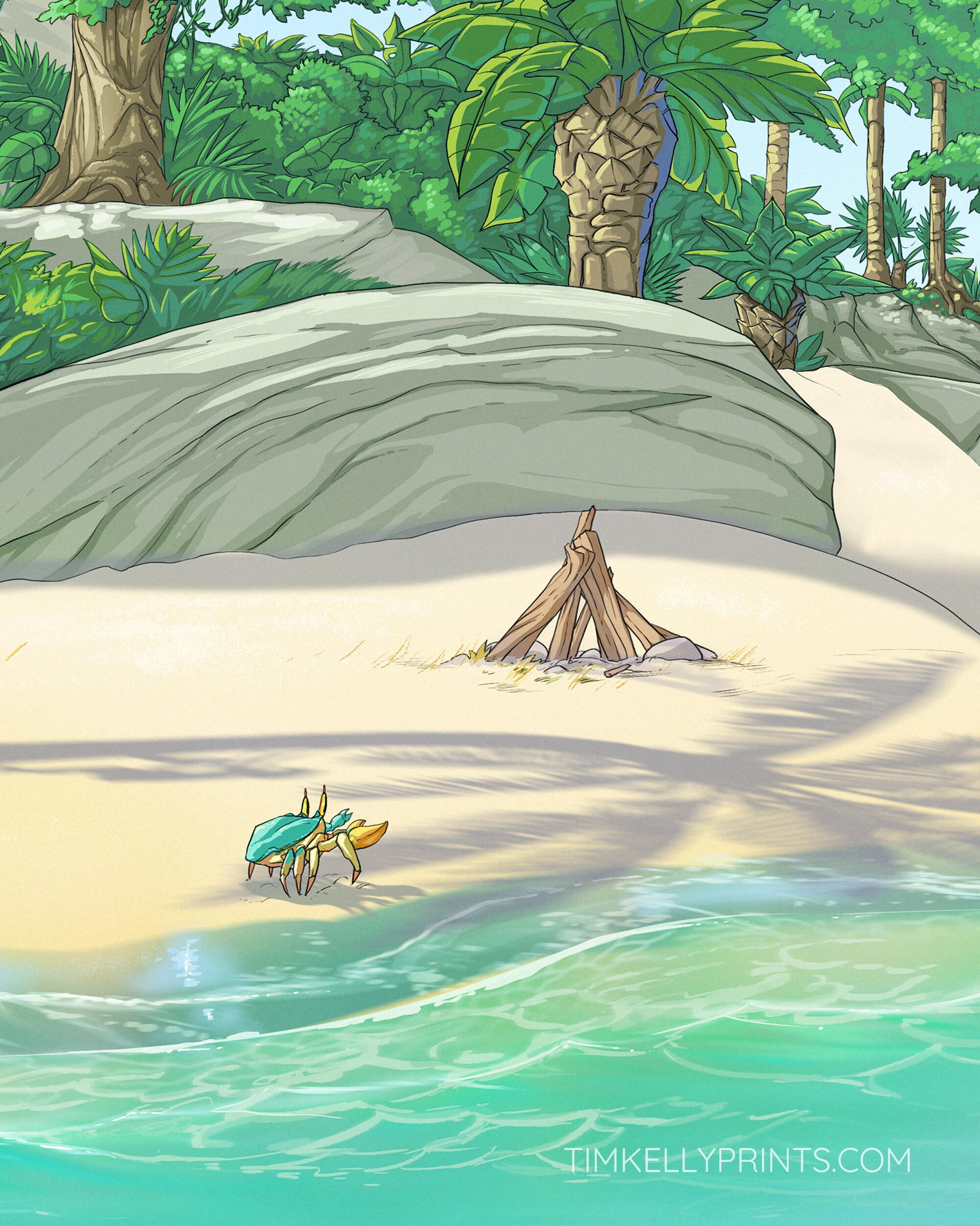 EVENTIDE ISLAND Artwork Print the Legend of Zelda Breath of - Etsy