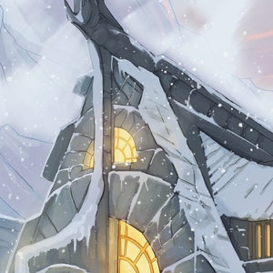 WINDHELM, SKYRIM Original Fanart, Gaming Fan Art, Gamer Gift - Etsy