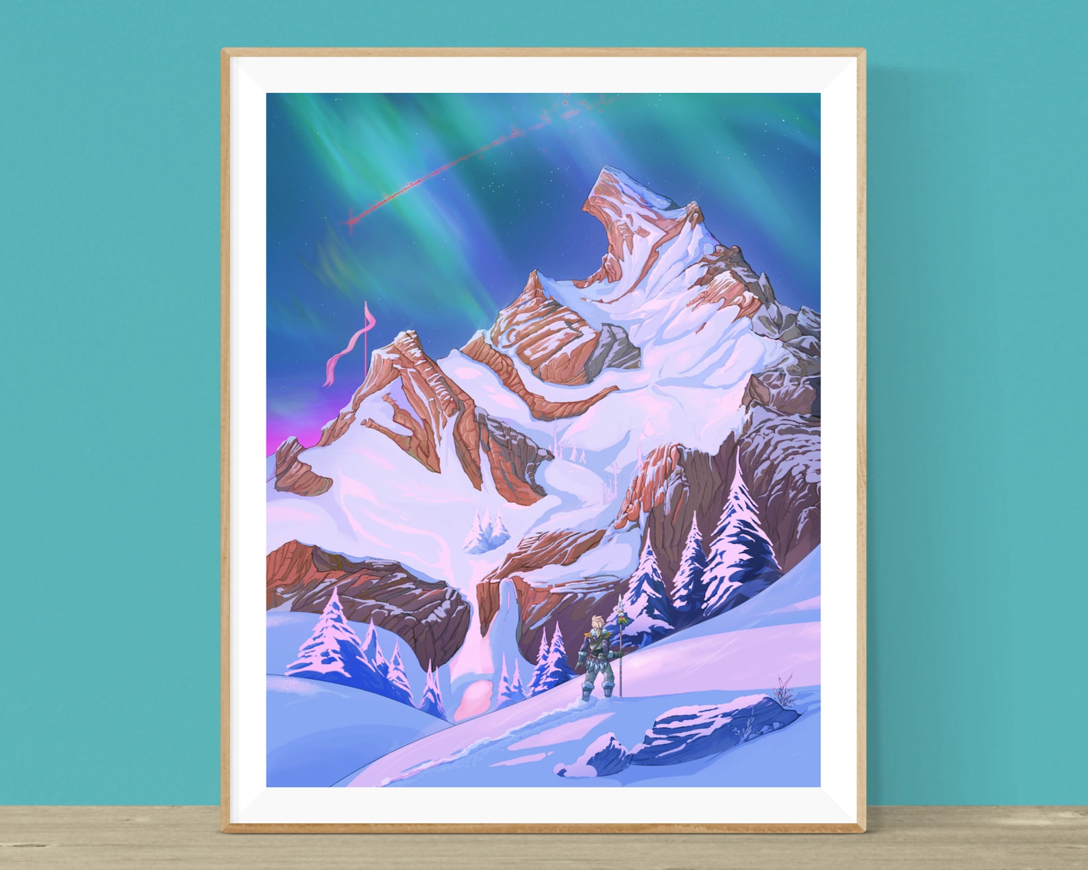 HEBRA PEAK Artwork Print The Legend of Zelda Breath of the | Etsy