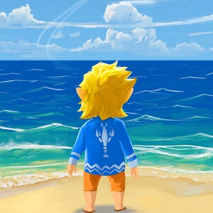 Wind Waker Art Print: Zelda Fanart, Beach Scene - Etsy