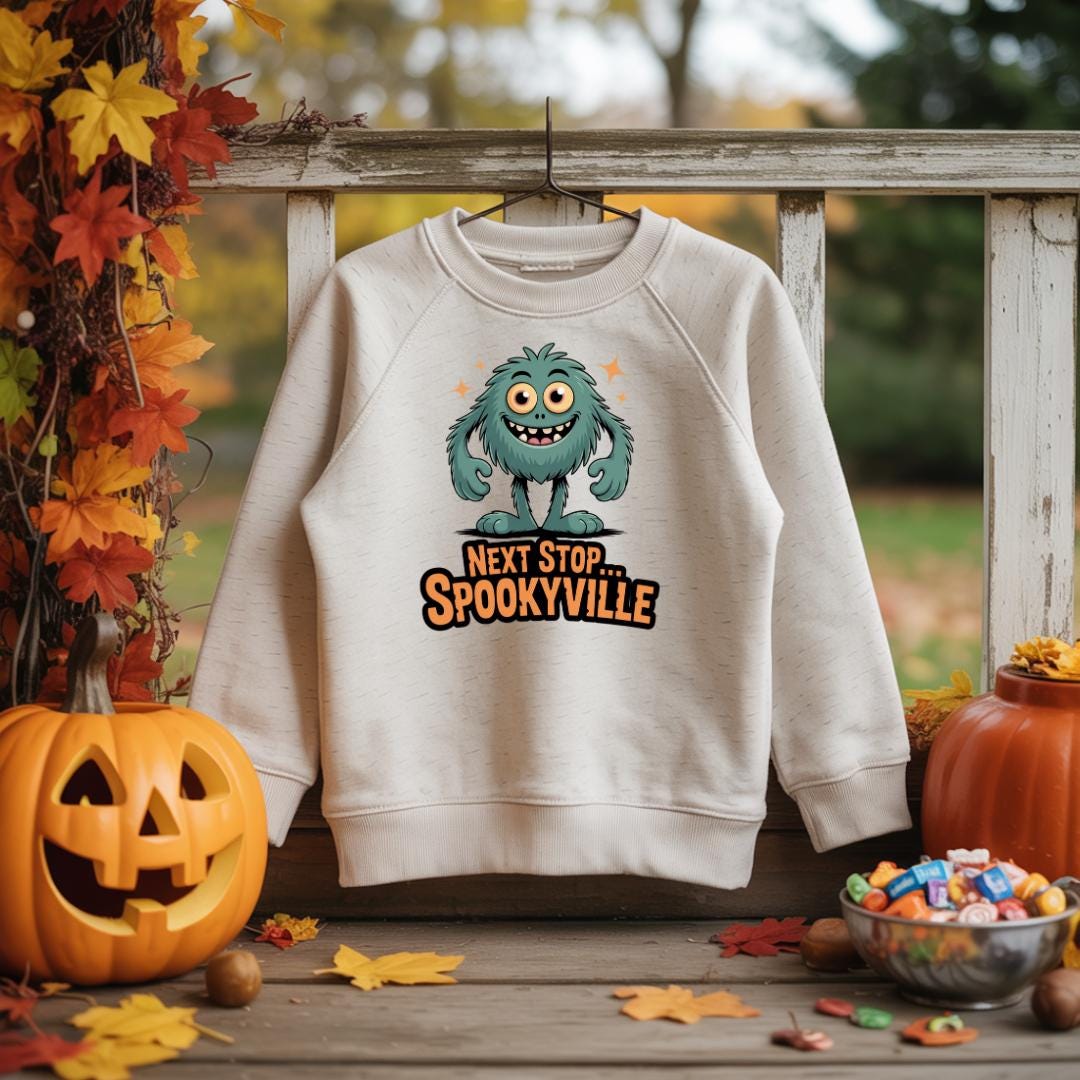 Next Stop Spookyville V6 Halloween Monster PNG 300 Dpi - Etsy