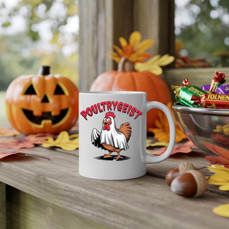 POULTRYGEIST V2 Funny Halloween Ghost Chicken PNG 300 Dpi - Etsy