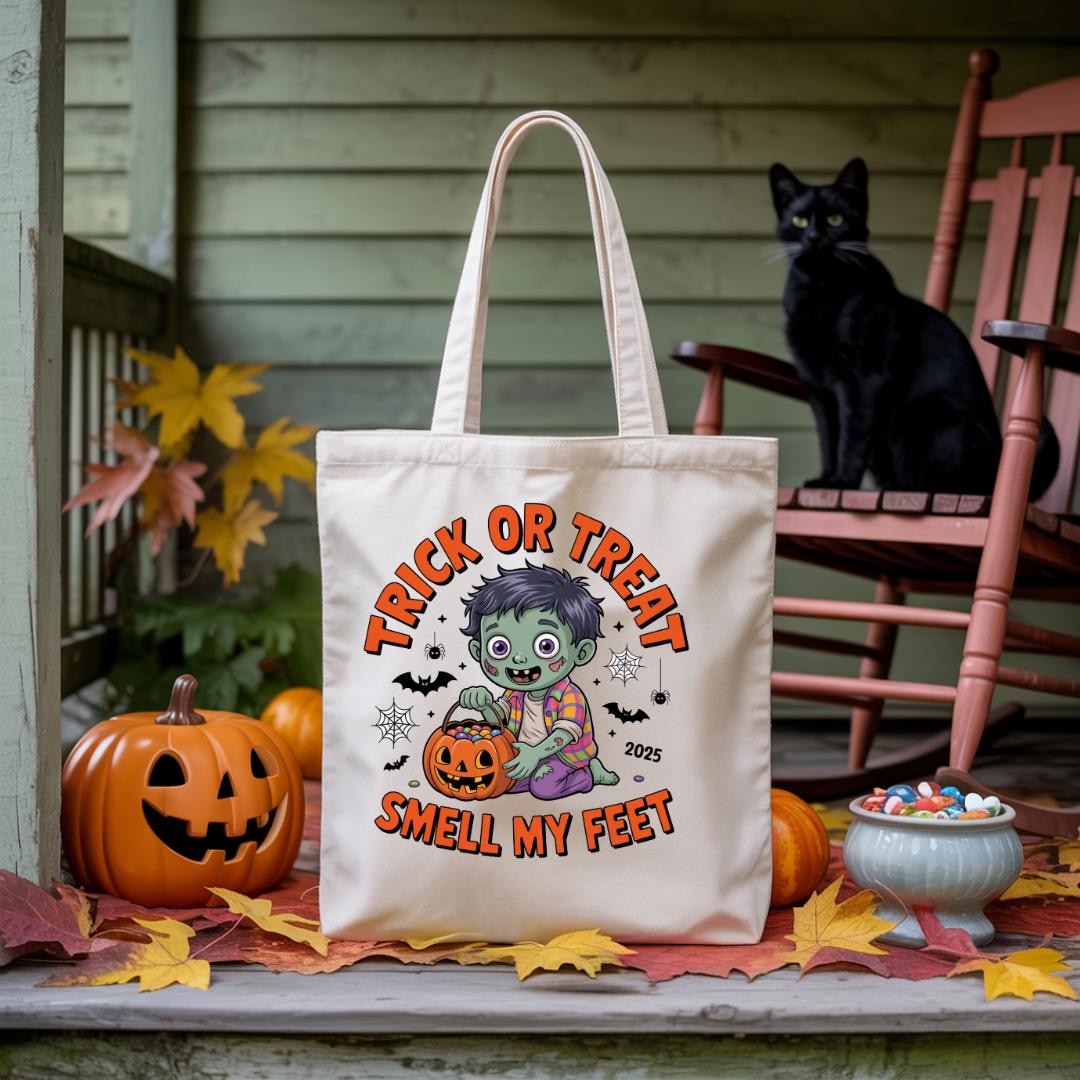 Zombie Kid Trick or Treat Smell My Feet V4 Halloween PNG 300 Dpi - Etsy