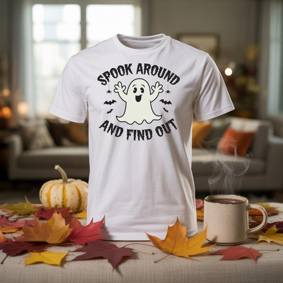 Spook Around and Find Out Halloween Ghost V3 PNG 300 Dpi - Etsy